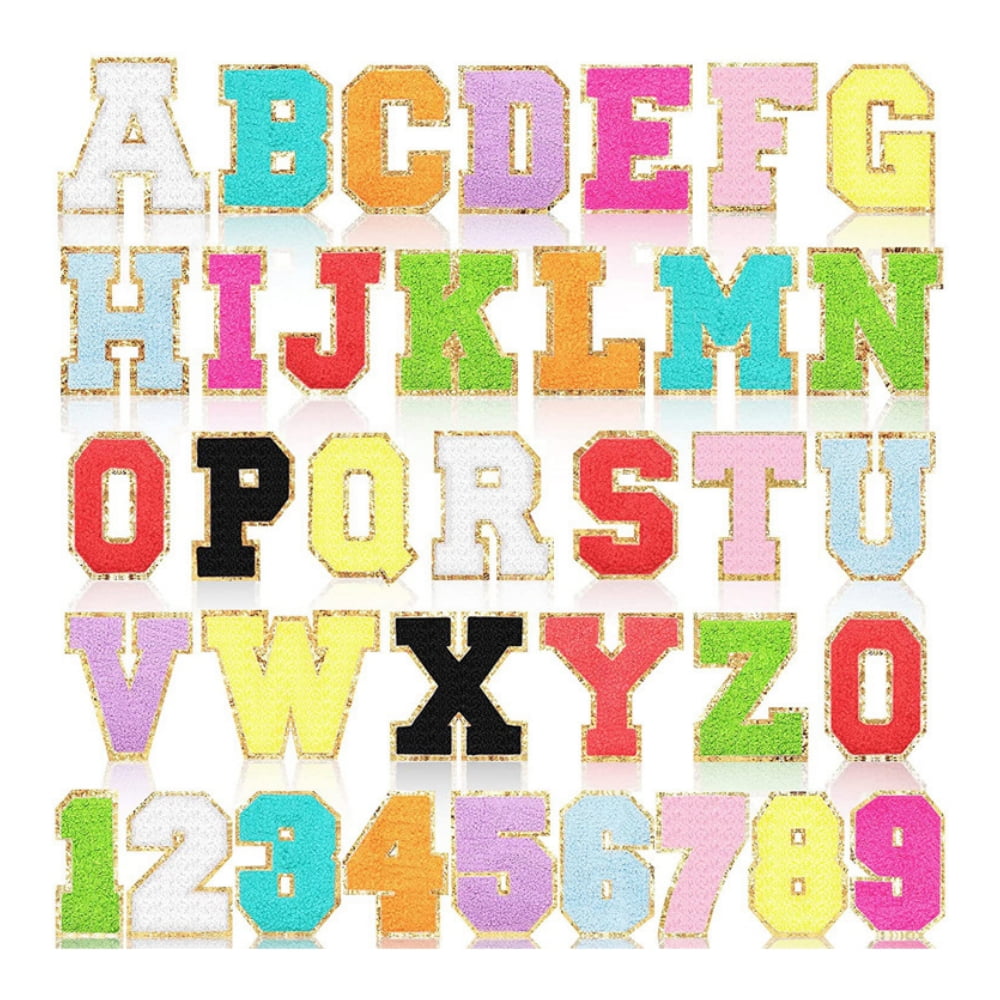 Dpisuuk Letter Patches for Clothing, Varsity Patch Letters, Iron on ...