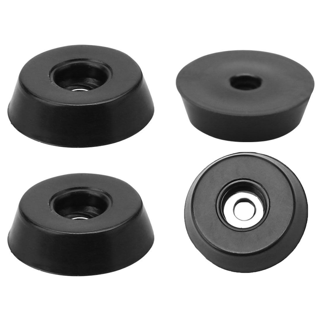 4pcs Rubber Feet Bumper Buffer Amplifier with Metal Washer, D18x15xH5mm ...