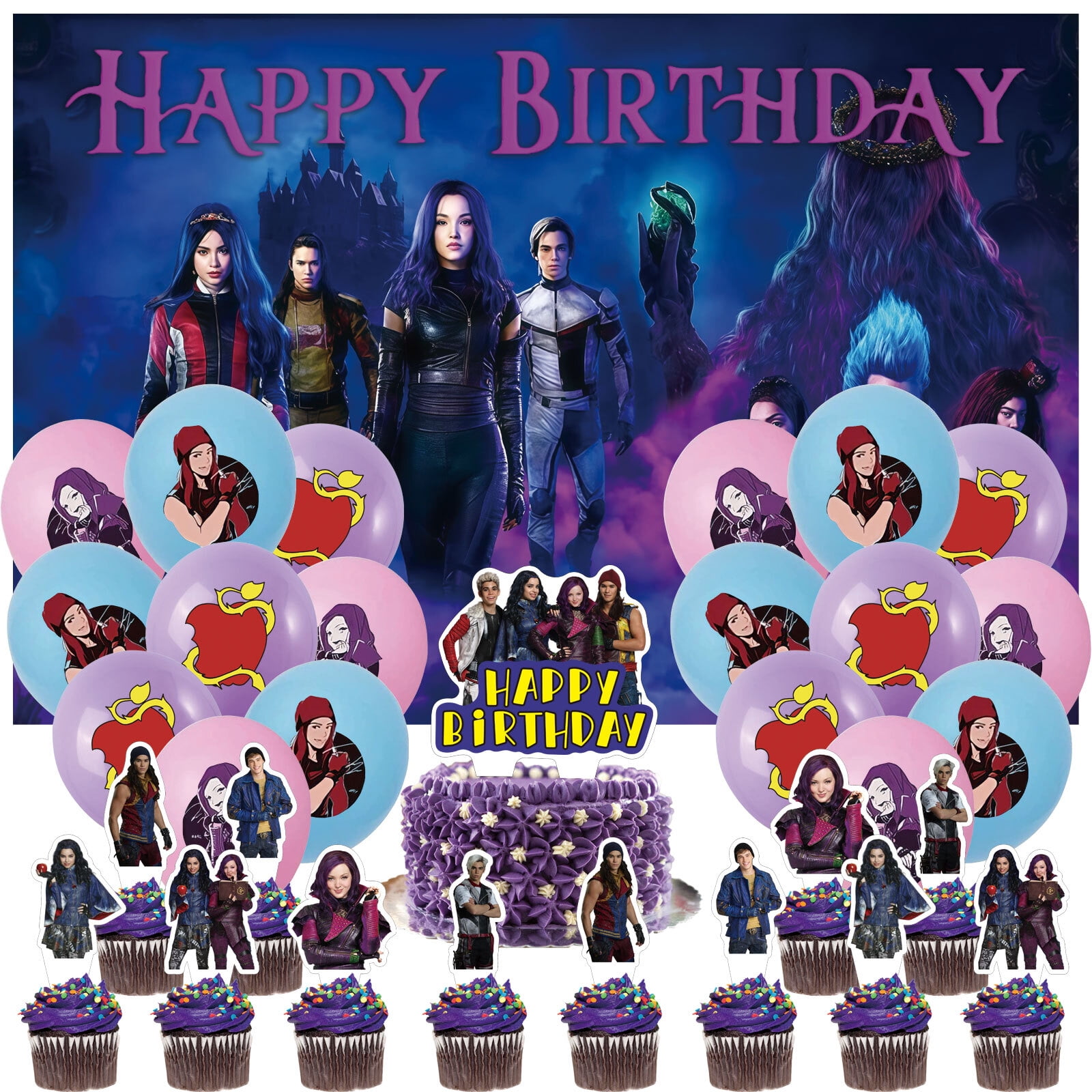 Click here for Balqoifd 32pcs For Descendants Theme Party Decorat... prices