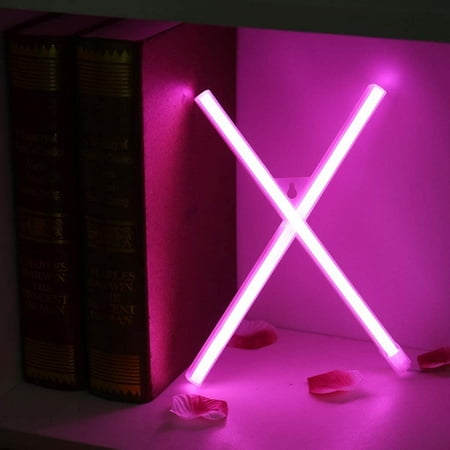 SAYDY Letter Wall Decor, LED Pink Neon Light Signs, USB/Battery Powered ...