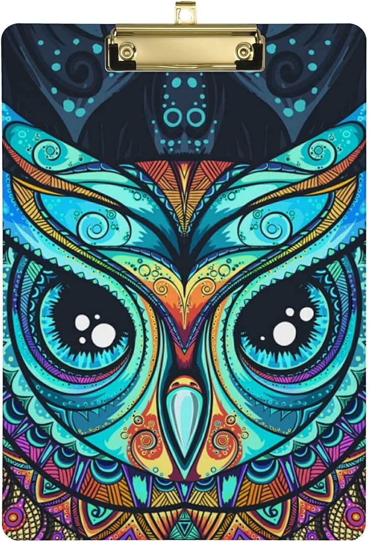 FMSHPON Owl Clipboard Hardboard Wood Nursing Clip Board and Pull for ...