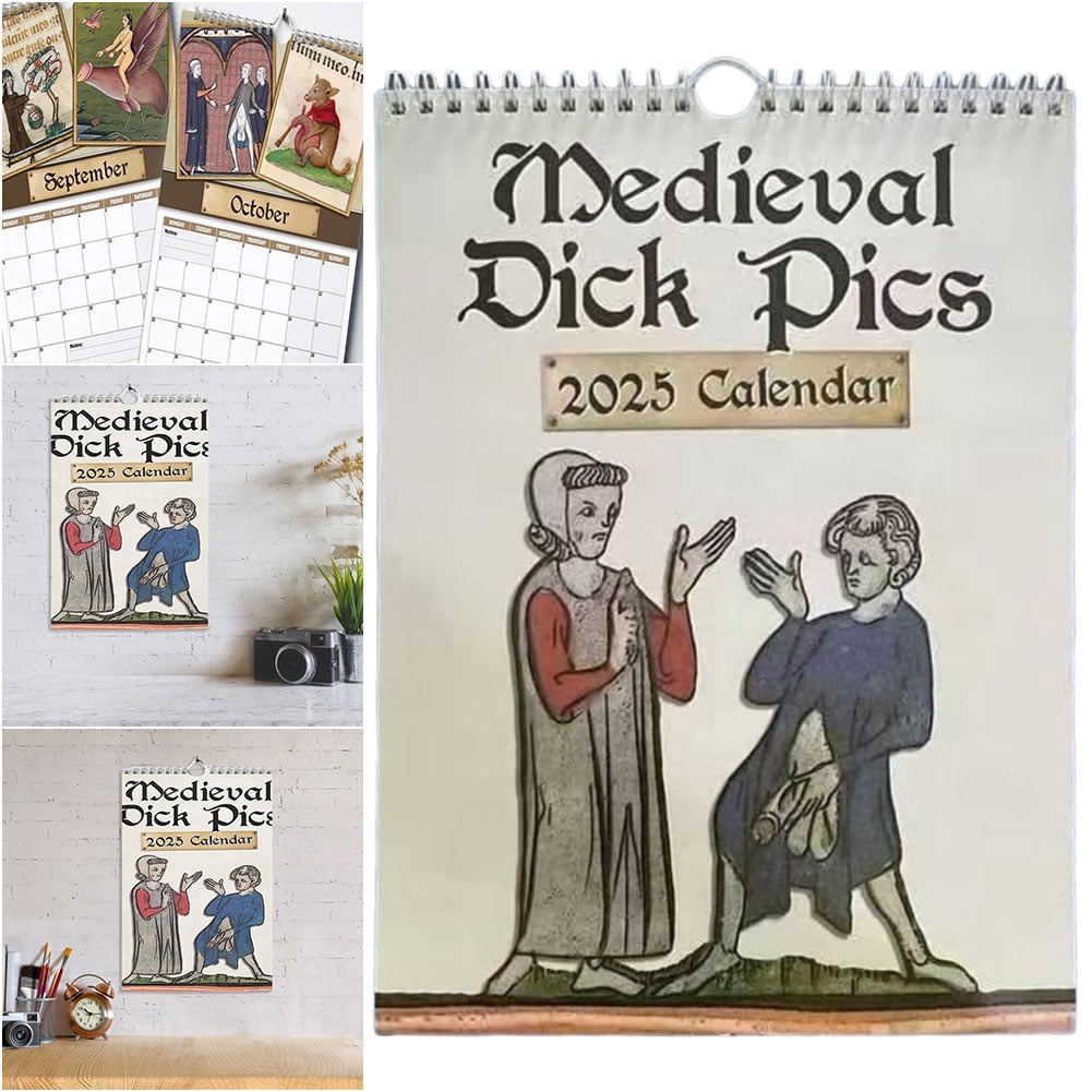 Calendario Medieval Dick Pics 2025 11 X 8 Pulgadas para El Horario ...