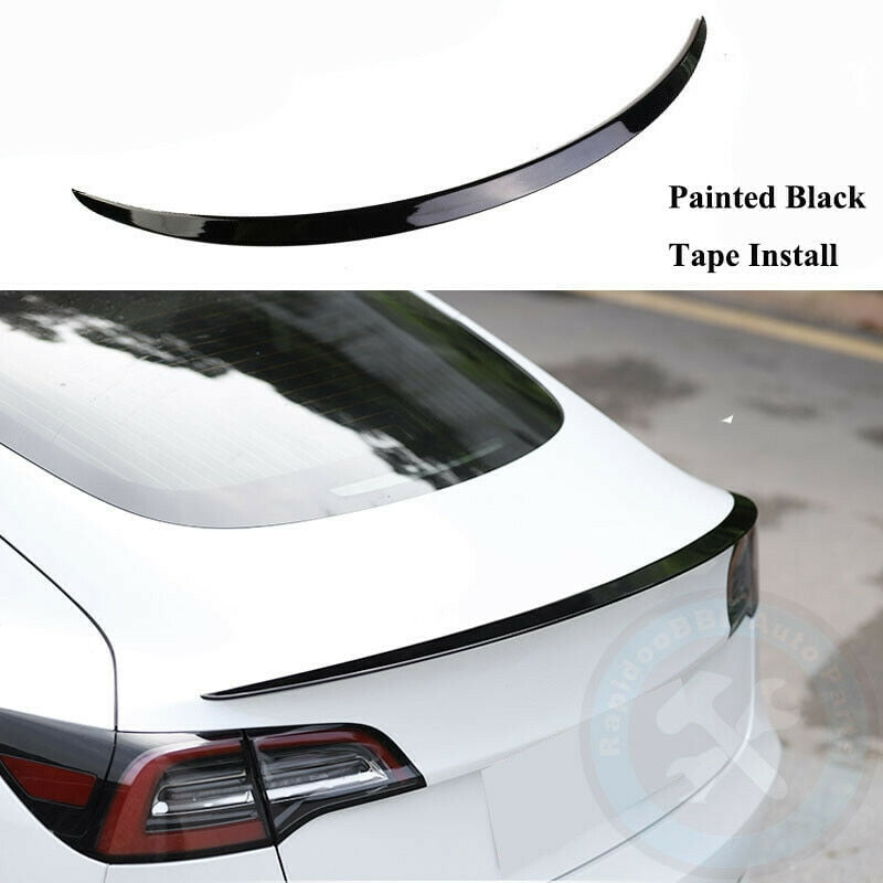 Kojem Spoiler Rear Trunk Wing LIp Glossy Black for 2017-2022 Tesla ...