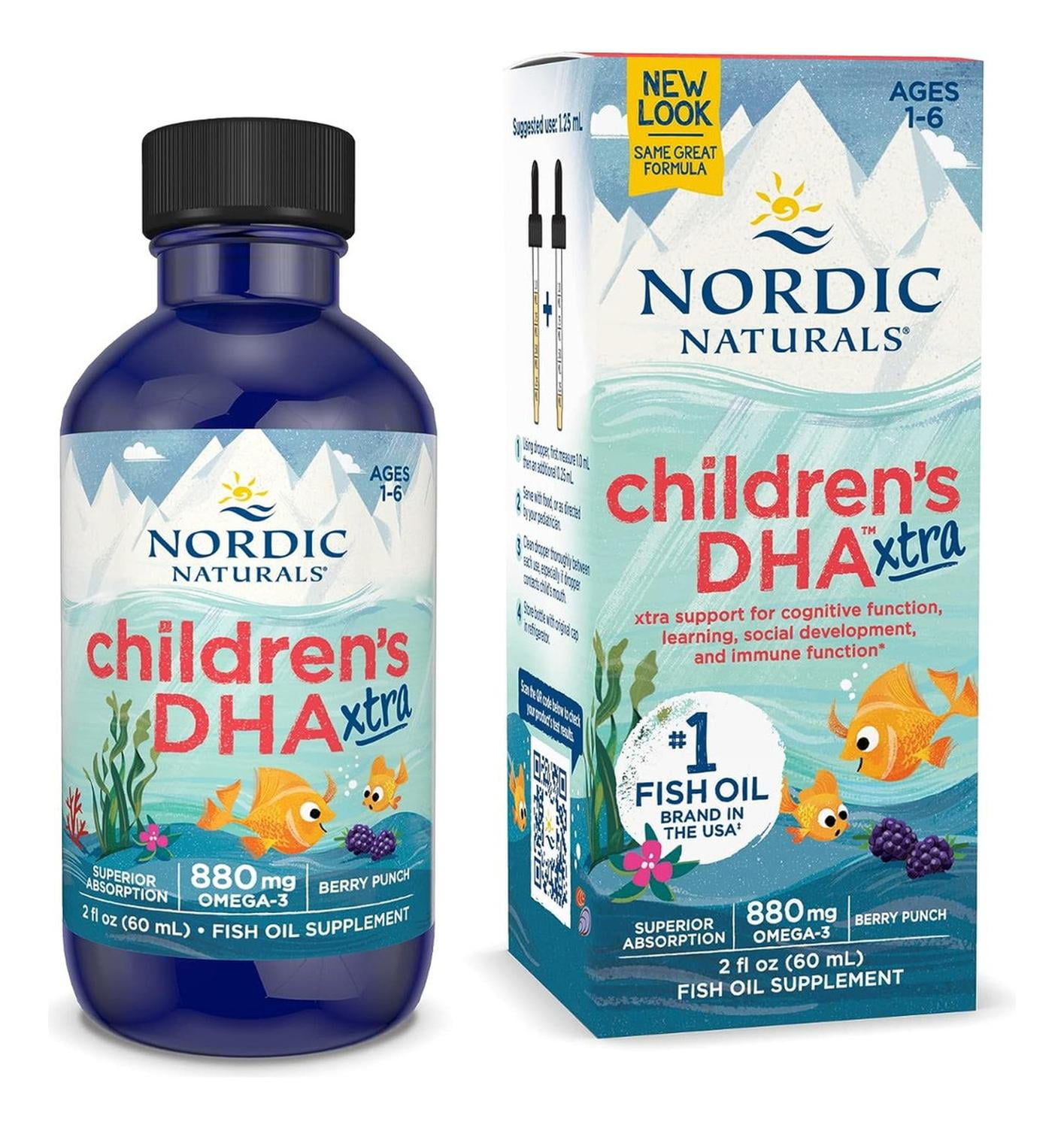 Dha Para Niños Omega 3 Epa Y Dha 60ml Gotero | Walmart en línea