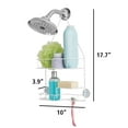 Mainstays Basic Hanging Shower Caddy with 2 Shelves, Soap Tray, and ...