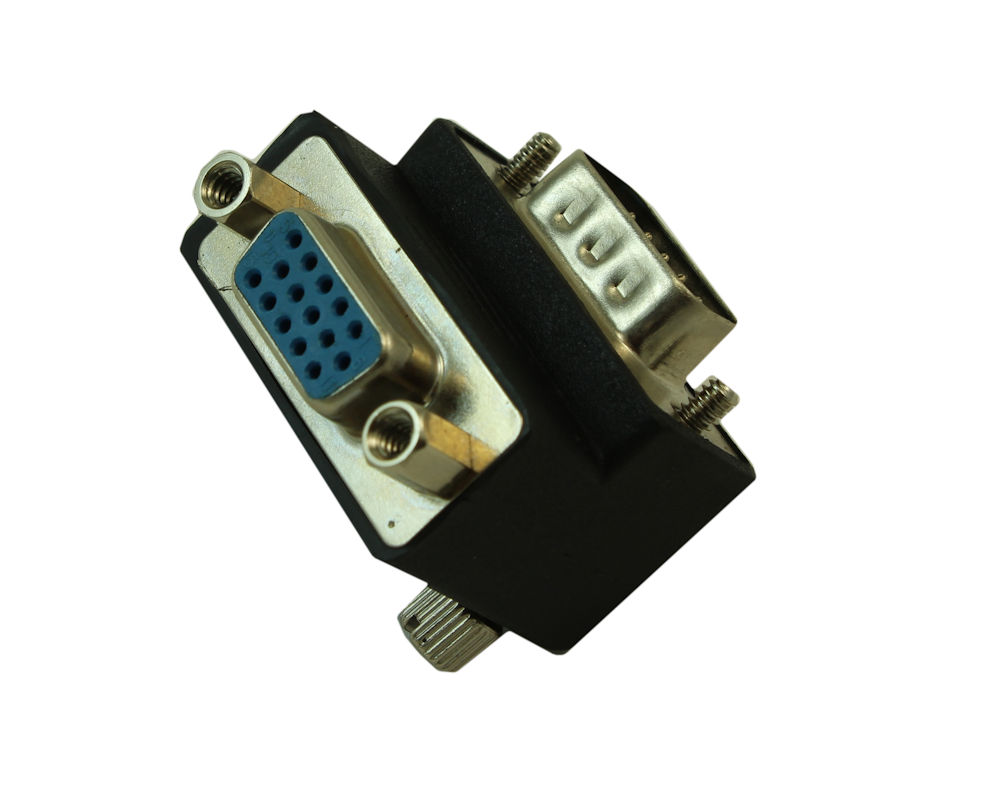 VGA 90 Degree UP Angle Adapter (Male/Female), Nickel Plated - Walmart.com