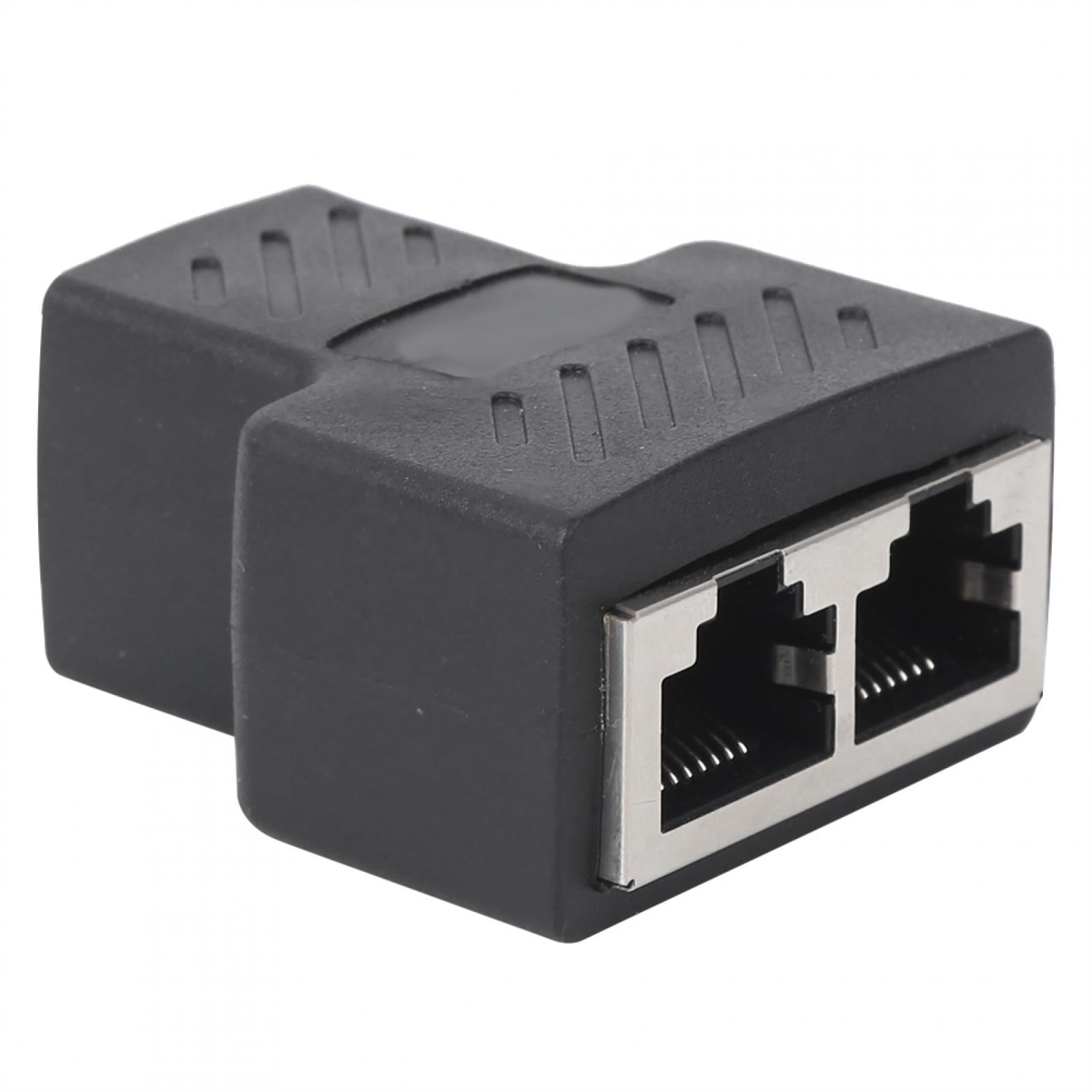 Divisor de red de 5 piezas Cable de red RJ45 1 en 2 Conector adaptador ...