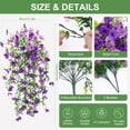 Scidweet Artificial Flowers Outdoors, 2 Pcs Hanging Fake Flowers Faux ...