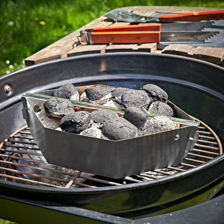 SA Products Stainless Steel Charcoal Basket - BBQ Grilling Basket for ...