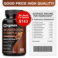 Orgmax 10 Blend Mushroom Complex Capsules 2760mg for Energy & Immune ...