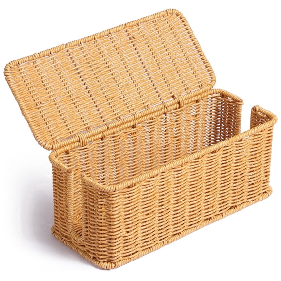 1 Pack Cable Management Box,Plastic Cable Organizer,Open Slots Cords ...