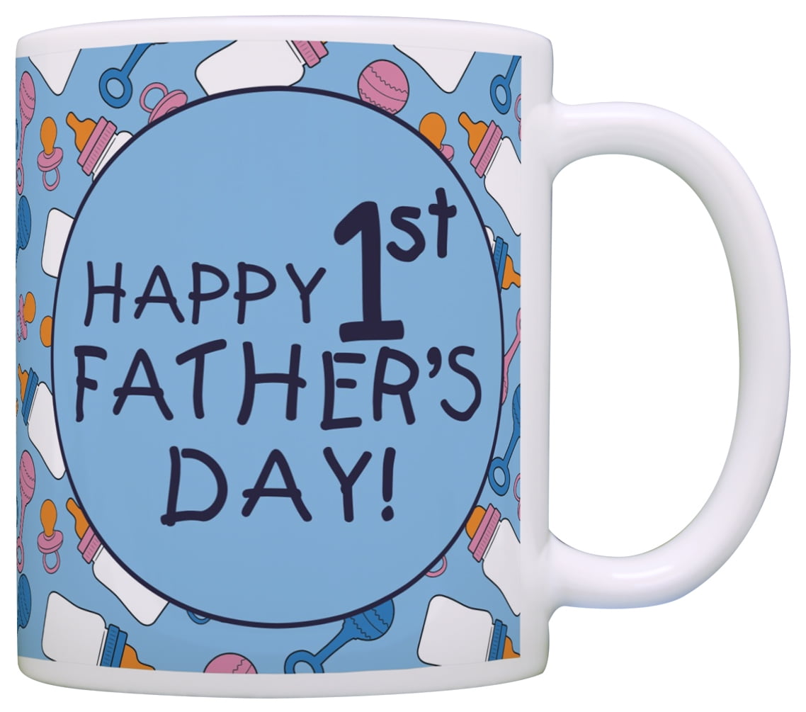ThisWear First Fathers Day Mug Happy 1st Father's Day New or Expecting ...
