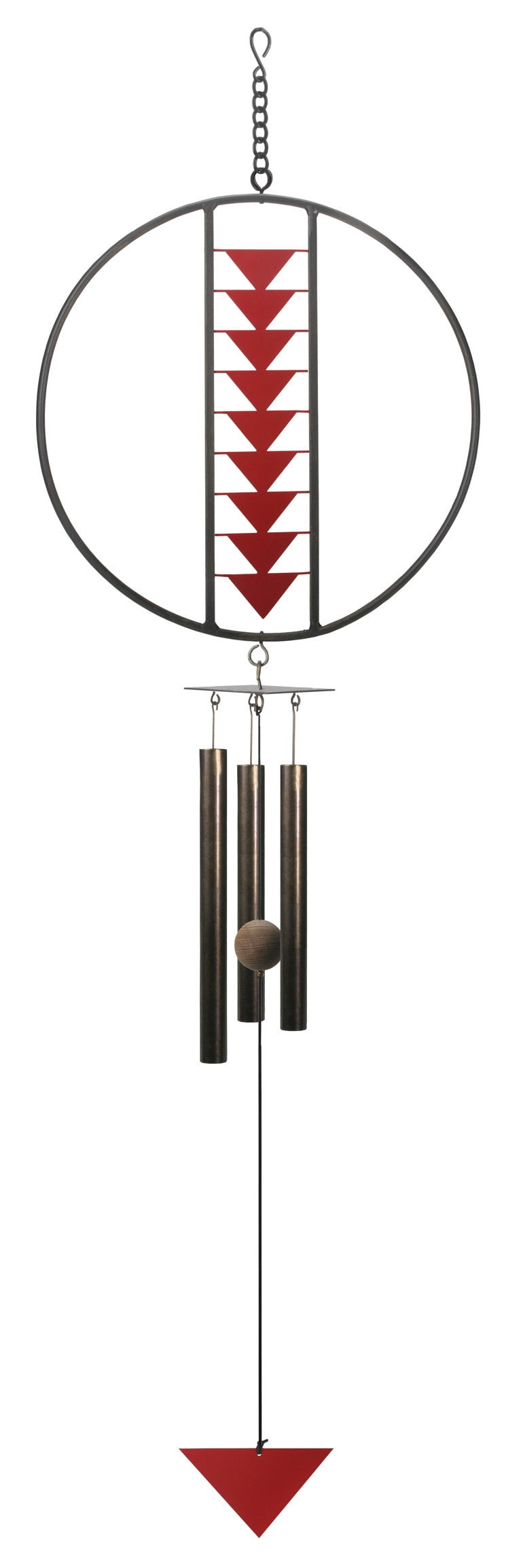 36 Inch Red Triangle Arrows Midway Garden Wind Chime - Walmart.com