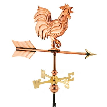 Good Directions Smithsonian Rooster Weathervane, Pure Copper - 27"L ...