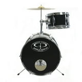 GP Percussion 3-Piece Complete Junior Drum Set, Black - Walmart.com