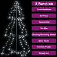 vidaXL Christmas Cone Tree 160 LEDs Indoor and Outdoor 3x4 ft - Walmart.com
