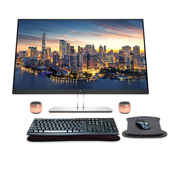 HP EliteDisplay E27q G4 27 Inch QHD IPS Office Monitor Bundle with HDMI ...