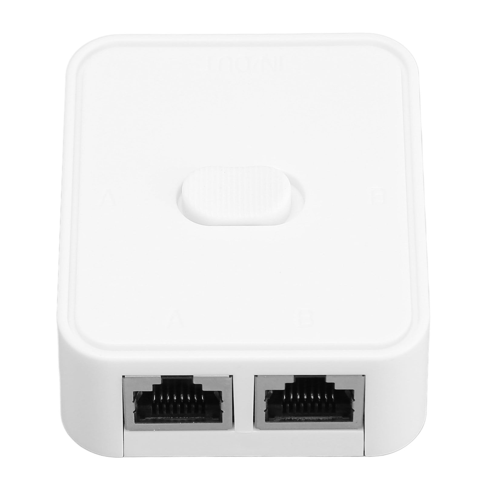 Gigabit Network Switch, RJ45 Network Splitter Adapter White 2 Port RJ45 ...