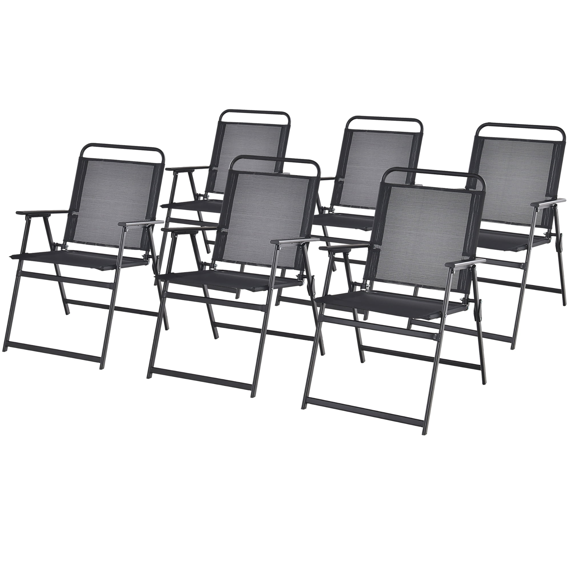 Click here for Gymax Set Of 6 Heavy-Duty Metal Folding Chairs Fra... prices