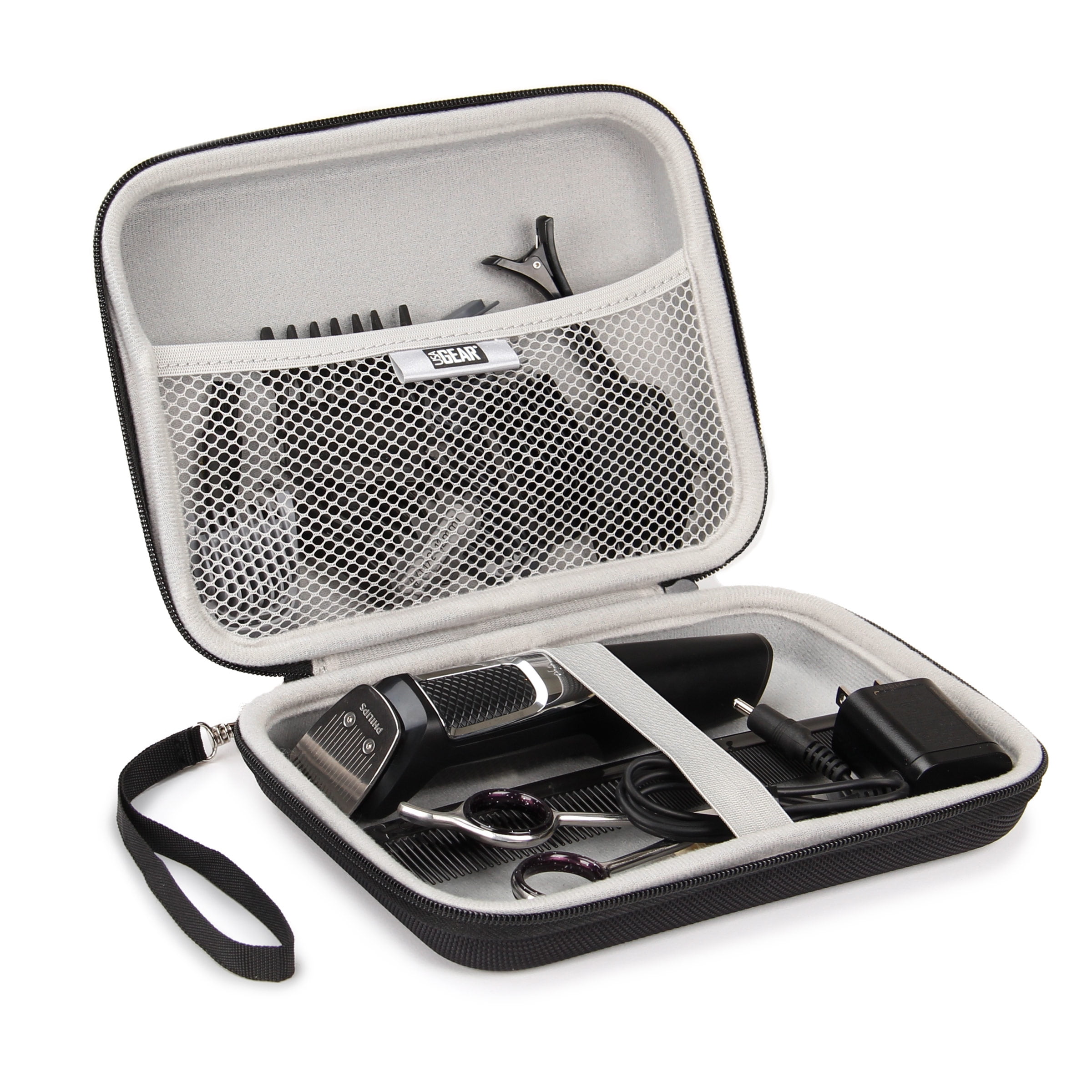 USA GEAR 7.5" Hard Shell Hair Clipper Case - Hair Trimmer Case ...