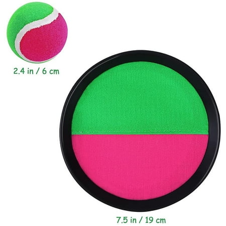Velcro Ball Game Catch Ball Set - 2 Bats + 1 Ball, Kids Game | Walmart ...