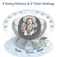 Electric Baby Swing, Bioby Infant Swing Rocker with Remote Control, 5 ...