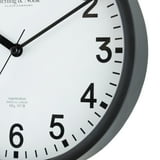 Mainstays Basic Indoor 8.78" Black Analog Round Modern Wall Clock ...