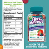 FIBER ADVANCE Fiber Manage Gummies with Chromium, Fruit Flavored, 90 ...