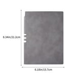 DMDUOU Solid Color Diary Thick Work Notebook A5 Perforated Notebook 200 ...