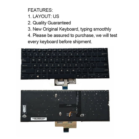 Laptop Keyboard Replacement for Asus Zenbook Keyboard Replacement ...