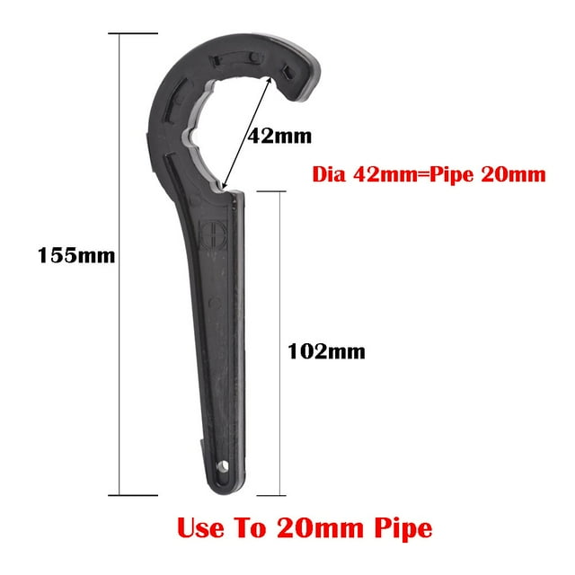 Fule PE pipe quick connect fittings PVC PE pipe valve lock nut wrench ...