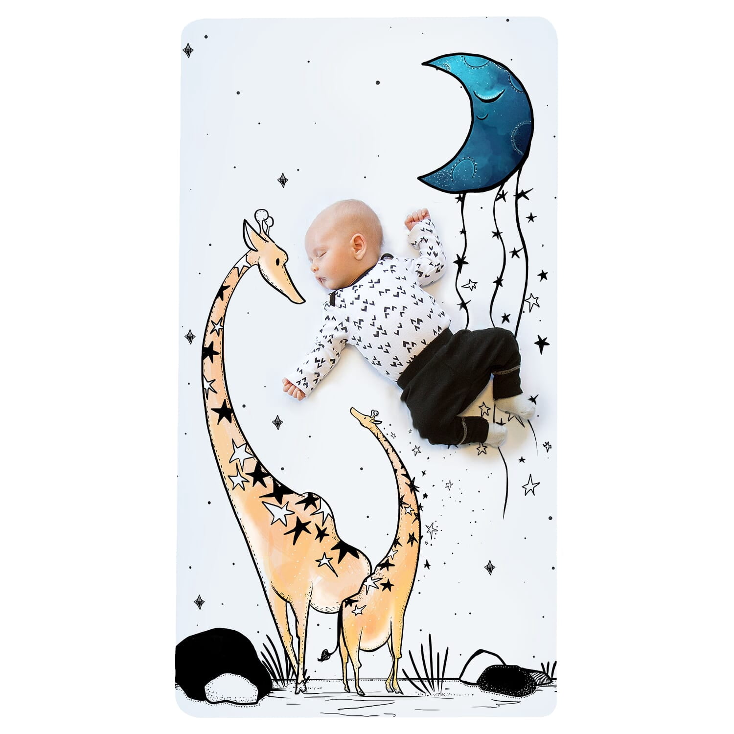 JumpOff Jo - Fitted Crib Sheet, Fits Standard Crib Mattress, Super Soft ...