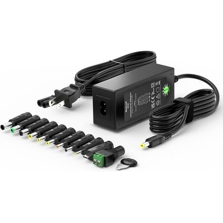 45W Universal AC/DC Adapter 5V 6V 7.5V 9V 12V 13.5V 15V 1A 2A 3A Power ...