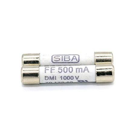 2 Pack Digital Multi Meter Fuse FF500MA (500MA,0.5A)1000V Fast Acting ...