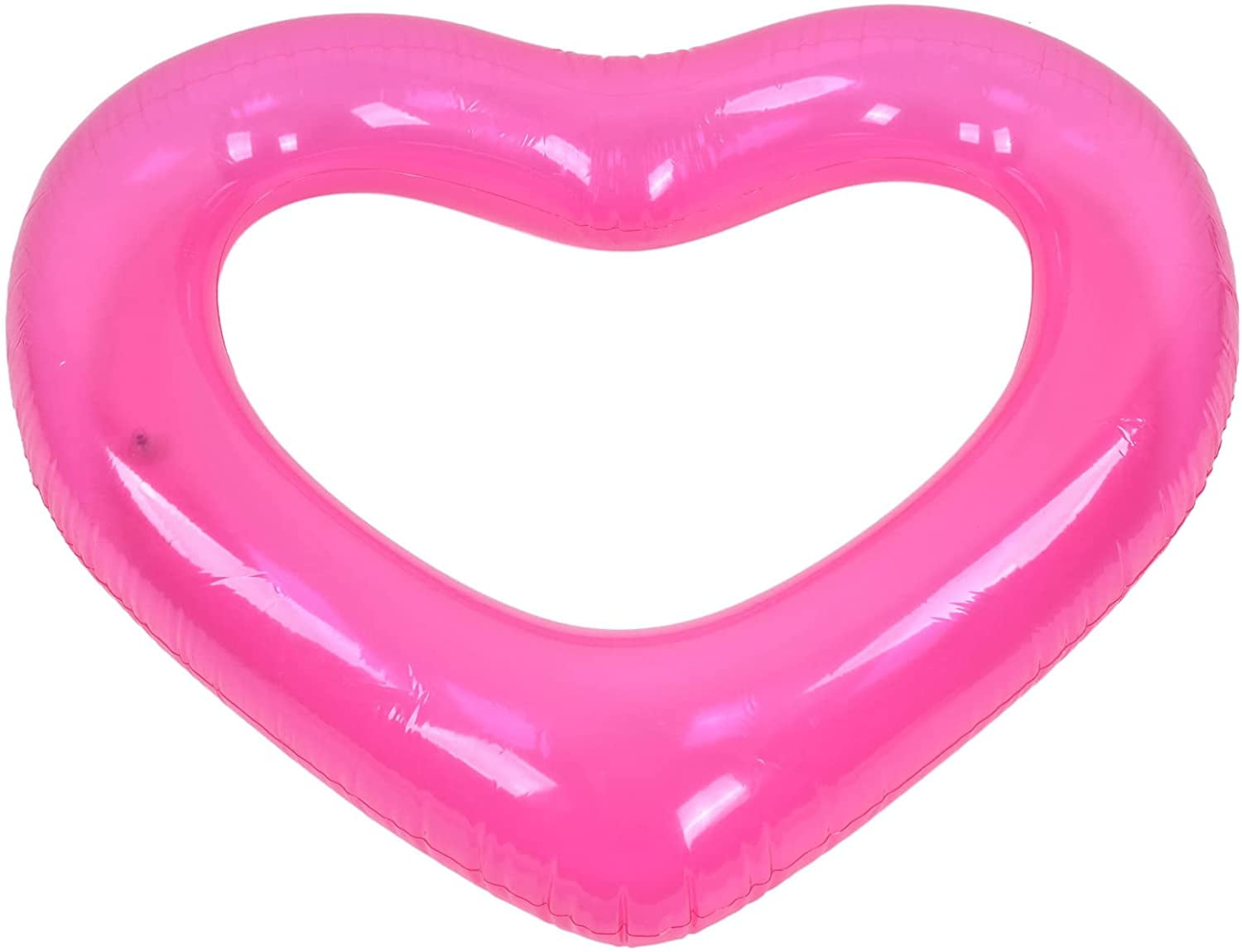 Inflatable Swim Rings, Heart Shaped Swimming Pool Float Loungers Tube ...