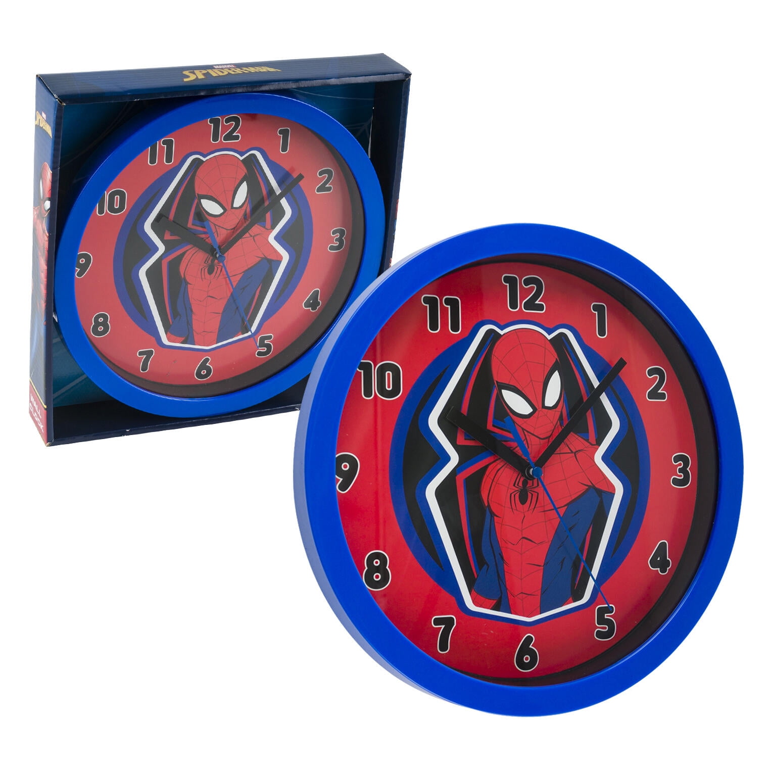 1 Pc Red Marvel Spiderman Wall Clock For Kid -Battery Operated ...