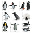 zhaomeidaxi 11Pcs/Set Plastic Penguin Figurines, Cute Ocean Animal ...