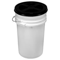 7 Gallon Letica White Bucket with Gamma Seal Lid (red) - Walmart.com