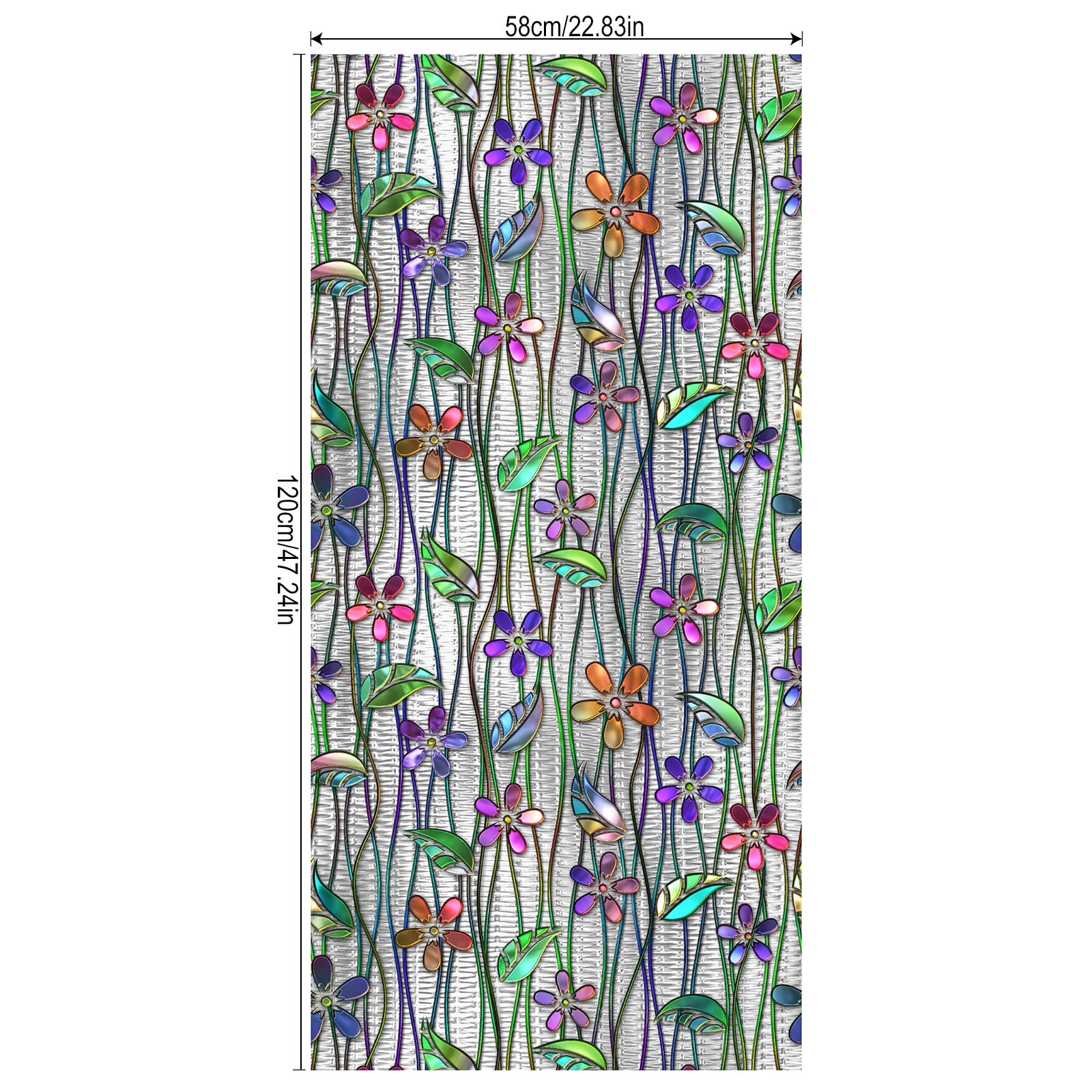 Window Film Stained Glass Film Frosted Privacy ,Decal Decorative Window ...