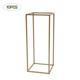Miumaeov 10xMetal Flower Vase Column Road Lead Stand For Wedding ...