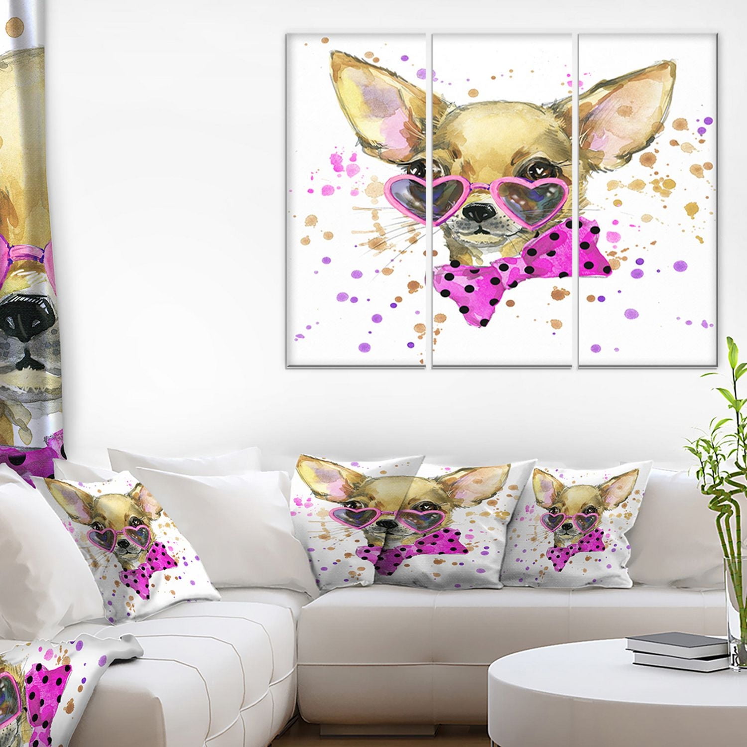 Click here for Avery Design Art Puppy Dog In Watercolor Canvas Pr... prices