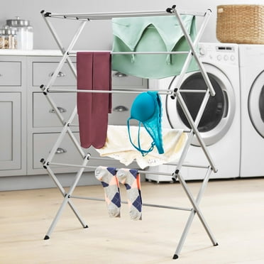 Whitmor Folding Wood Drying Rack - Natural Adult Use - Walmart.com