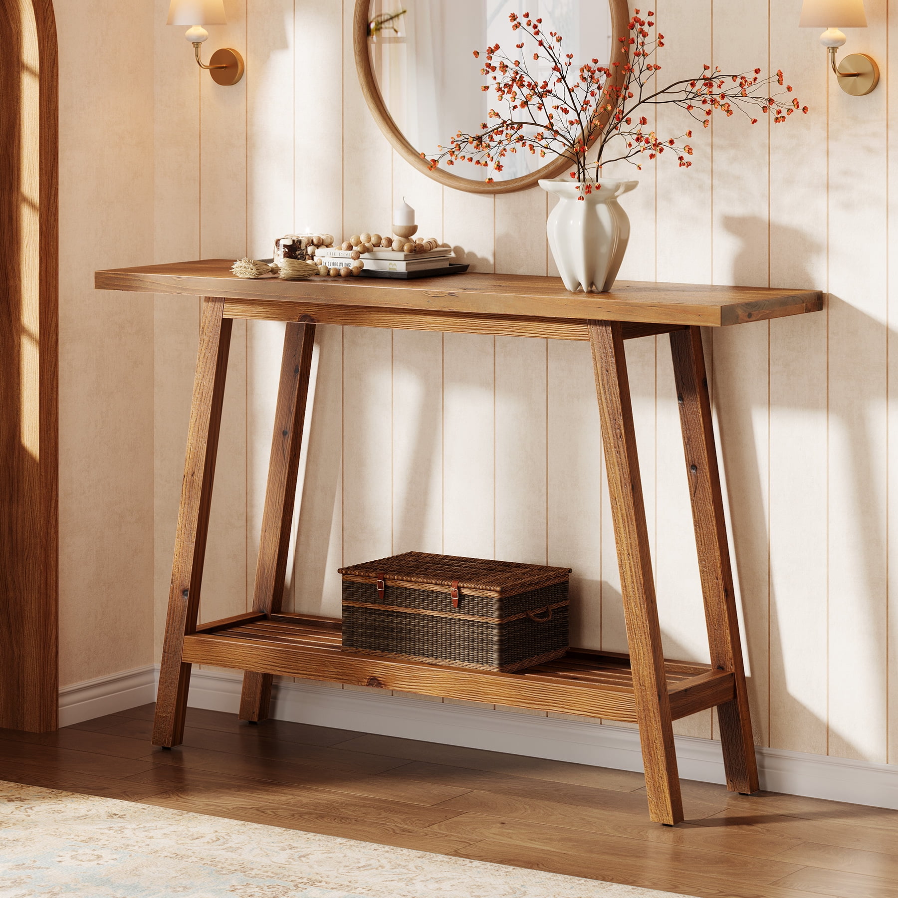 Click here for Tribewood 41.3 Solid Wood Console Table  Narrow En... prices