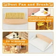 Small Dust Pan and Brush Set, Mini Hand Broom and Dustpan Set, Wooden ...