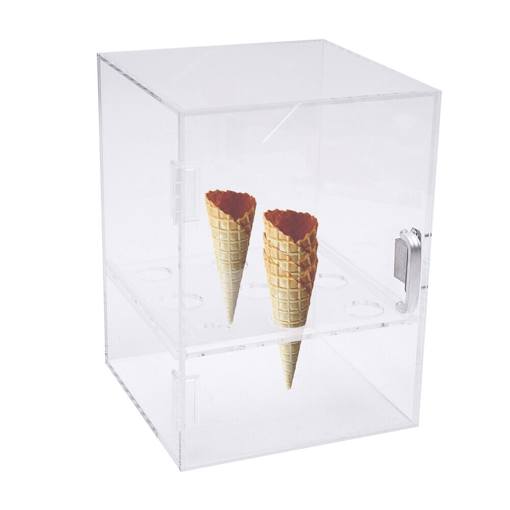 DENEST Ice Cream Cone Cabinet | Sugar & Waffle Cone Storage | Clear ...