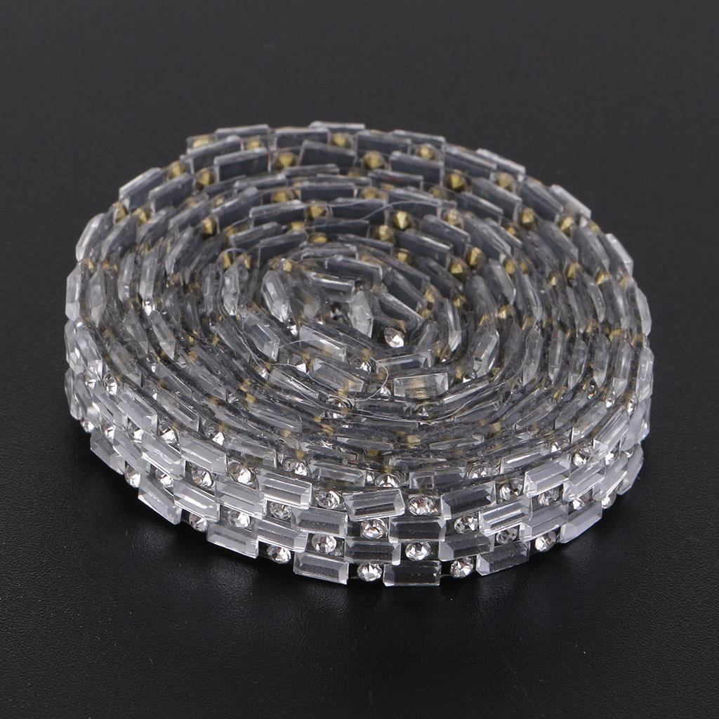 Crystal Rhinestone Ribbon,Diamond Rhinestone Bling Ribbon Roll ...