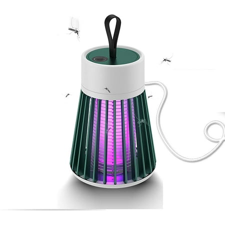 Portable Bug Zapper Mosquito Zapper,360° UV Light,Mute LED Fly Trap ...