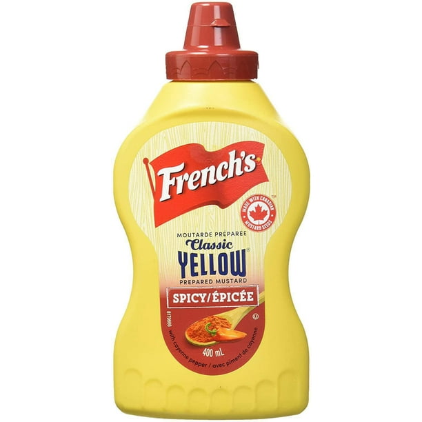French's, Yellow Mustard, Spicy, 400ml, Flavour for All - Walmart.ca