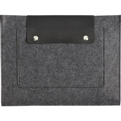 Pouch-Felt Snap Pocket, Charcoal/Black | Walmart Canada