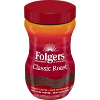 Folgers Classic Roast Large 16 oz Instant Coffee Crystals - Regular Flavor - Walmart.com